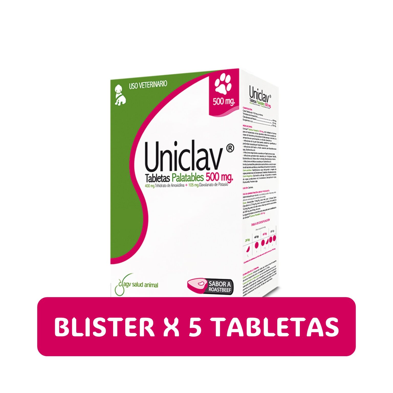 Uniclav De 500 Mg Blister X 5 Tabletas – currambapets.com